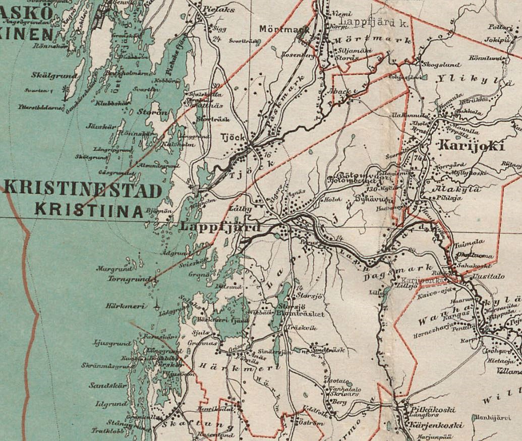 Stadsplaner och kartor – Kristinestads historia